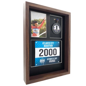 3 in 1 Shadow Box Display race Bib Race Medal Photo - Etsy