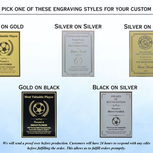 Personalized Sports Award Plaque | ALL SPORTS | High-quality Laser ...