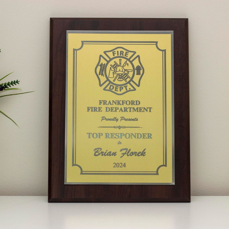 Firefighter Plaque - Etsy