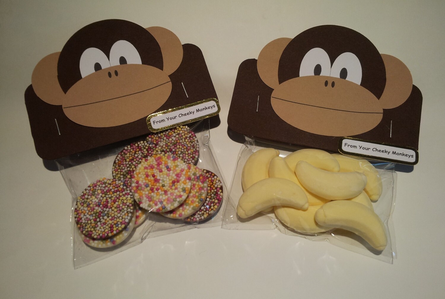 Monkey Party Favour Packet SVG Cutting File Template - Etsy