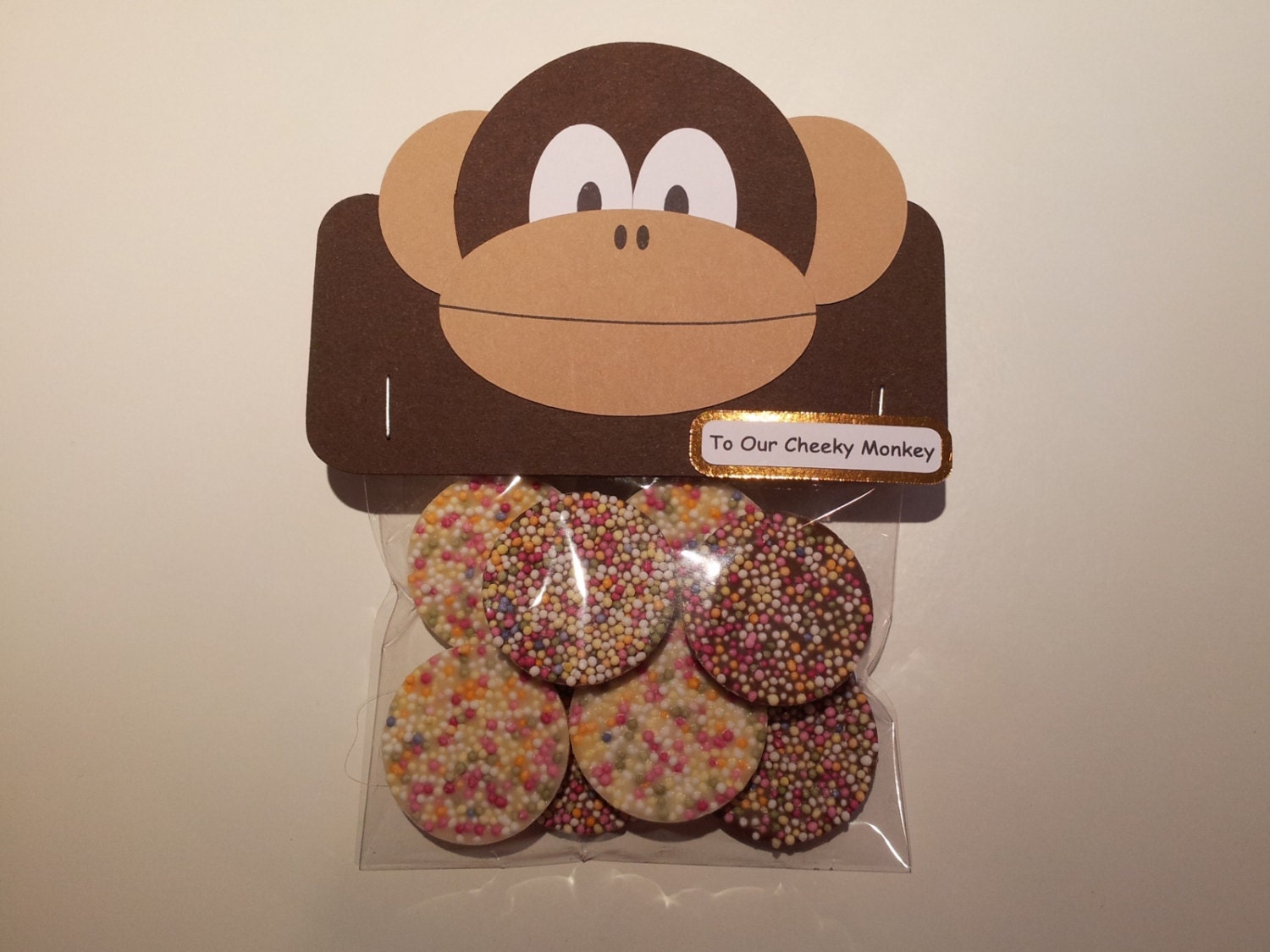 Monkey Party Favour Packet SVG Cutting File Template - Etsy