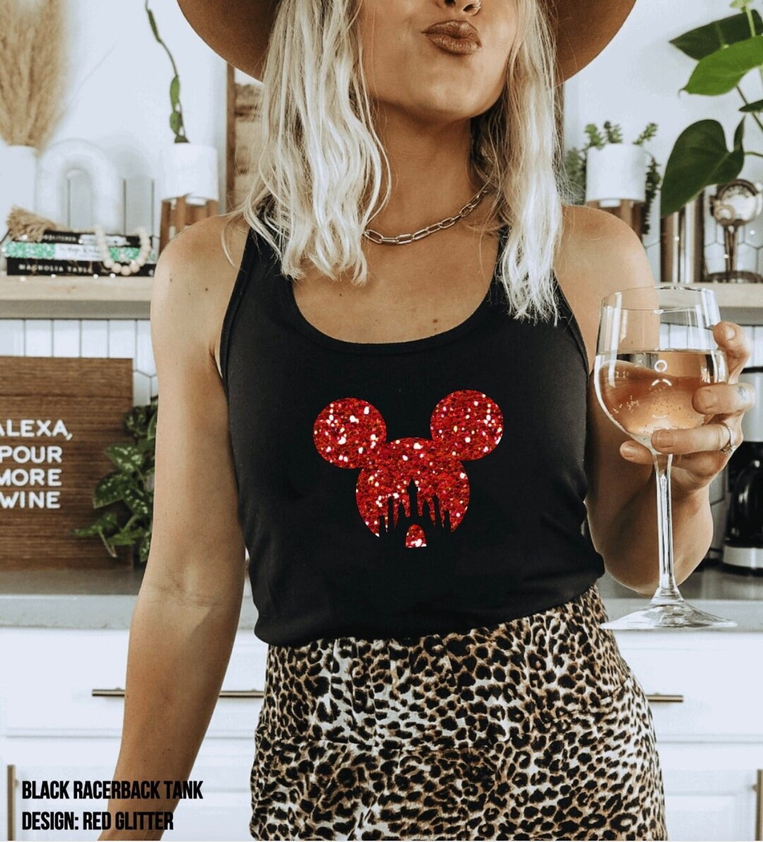 GLITTER Womens Disney Tank Top Mickey Tank Matching Disney Shirts ...