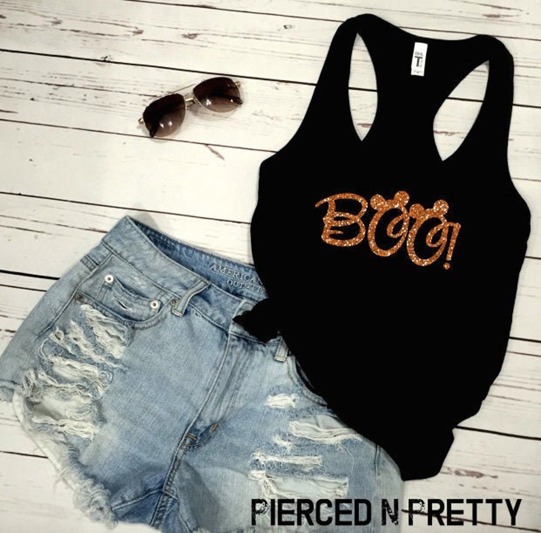 GLITTER Disney BOO Tank Disney Halloween Shirt Matching Shirts Mickey ...