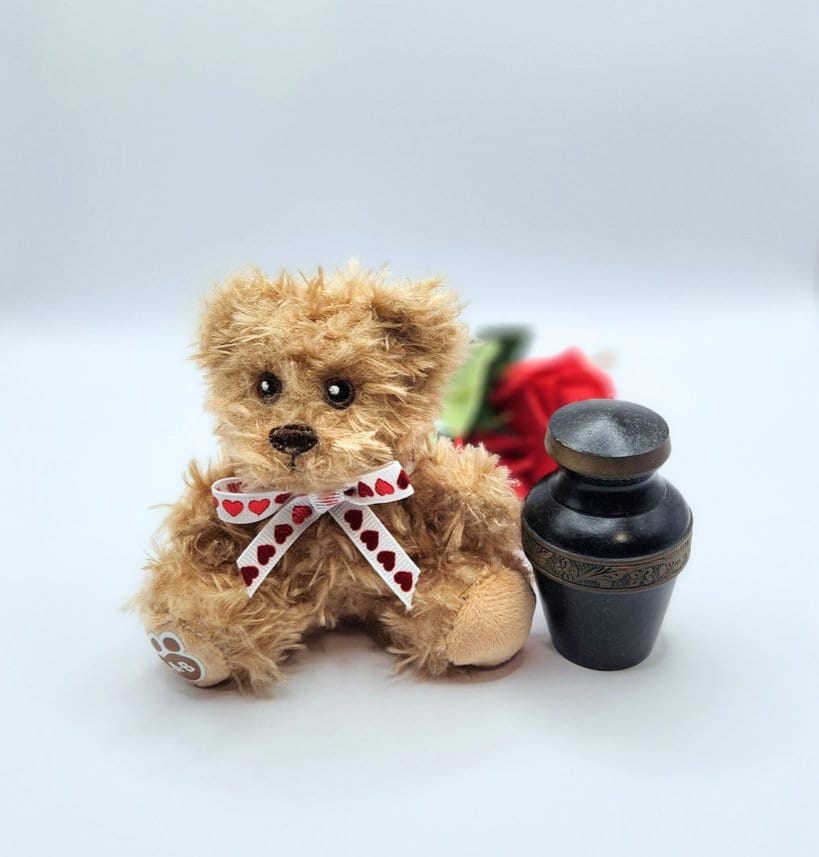 Mini Teddy Bear Urn,huggable Urn,cremation Urn,memory Bear,urn for ...