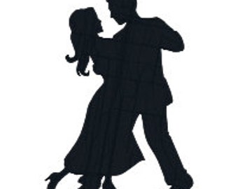 Silhouette Ballroom Dancers Machine Embroidery Design in 3 | Etsy