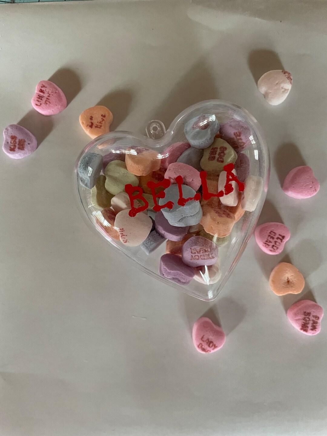 Filled Candy Heart Box - Personalized Valentine’s Day Gift for Kids ...