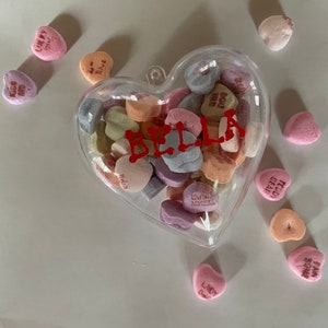 Filled Candy Heart Box - Personalized Valentine’s Day Gift for Kids ...