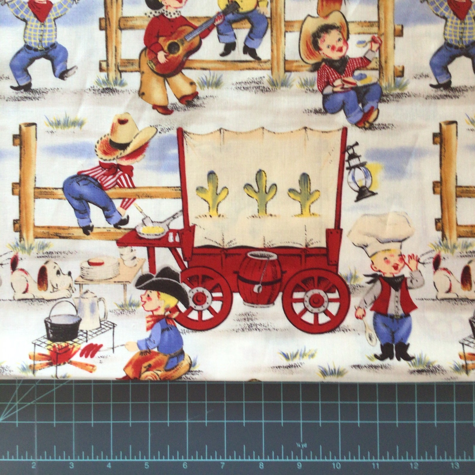 Cowgirl Fabric Cowboy Fabric 100% Cotton Lil Cowgirls and Lil Cowpokes ...