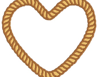 Rope Frame Border Machine Embroidery Design Country Western | Etsy