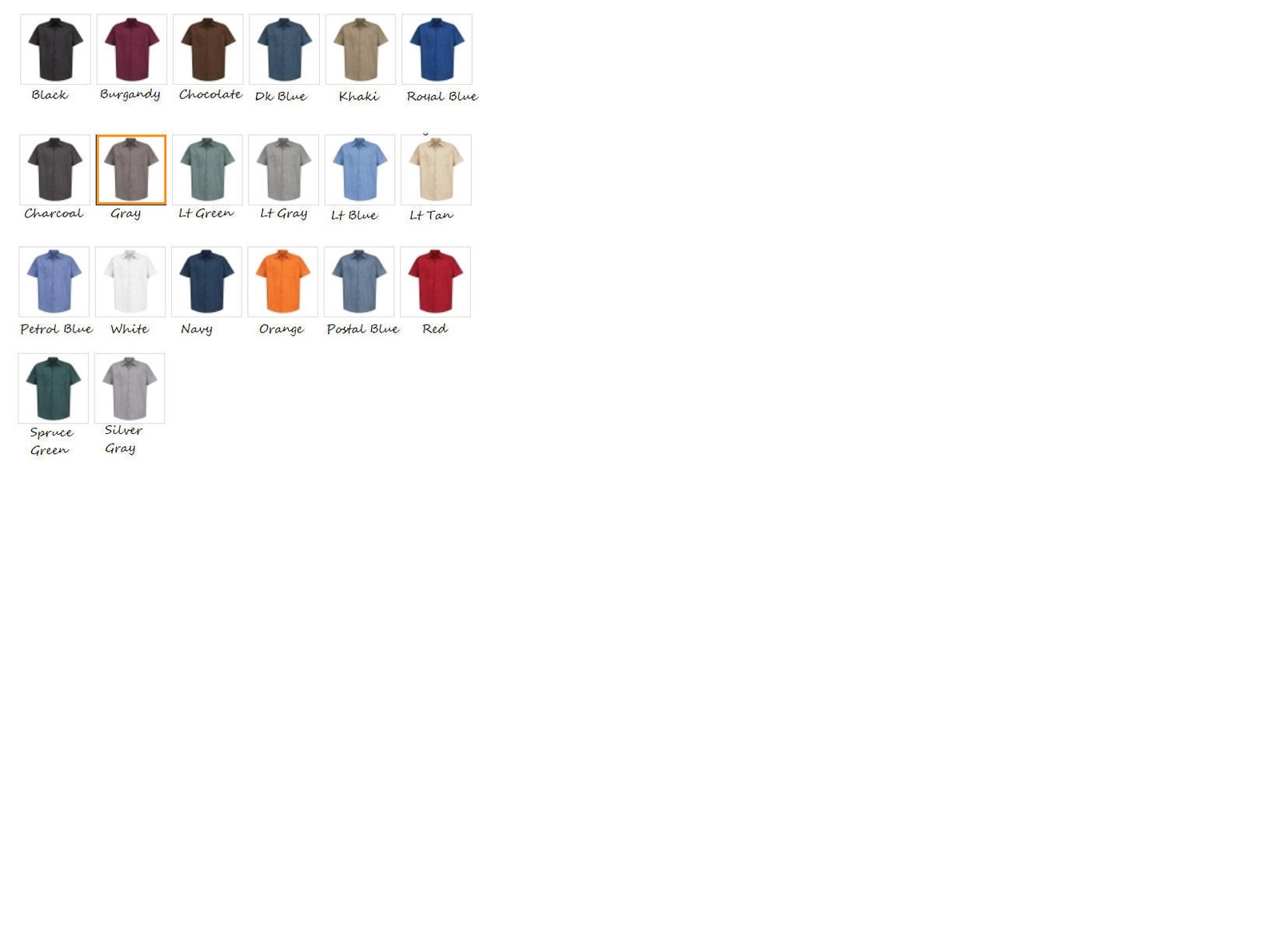 RED KAP Short Sleeve Industrial Work Shirts 20 COLORS - Etsy