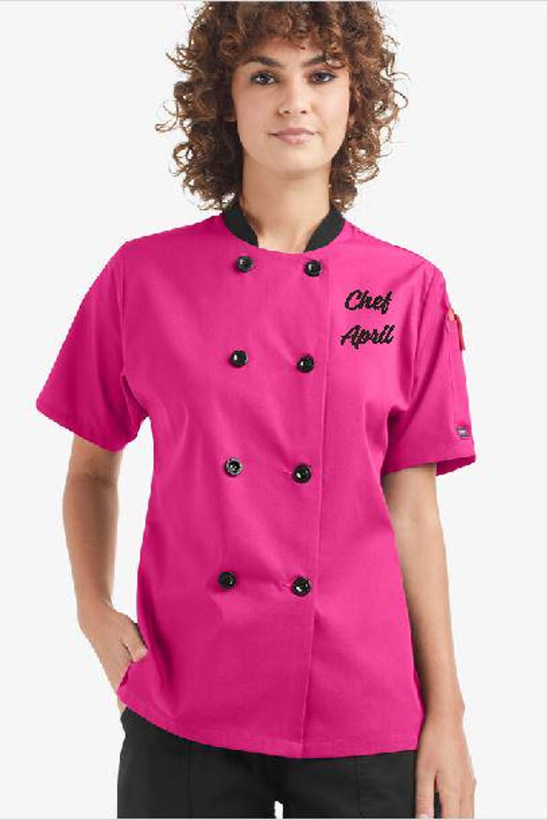 Custom Pink Chef Coat - Personalized With Embroidery - Etsy