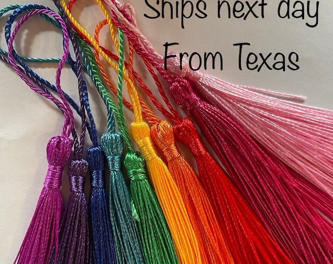 Bookmark Tassels 60 Colors Wholesale 10/20/100 Silk Tassels 5 Long 3 ...