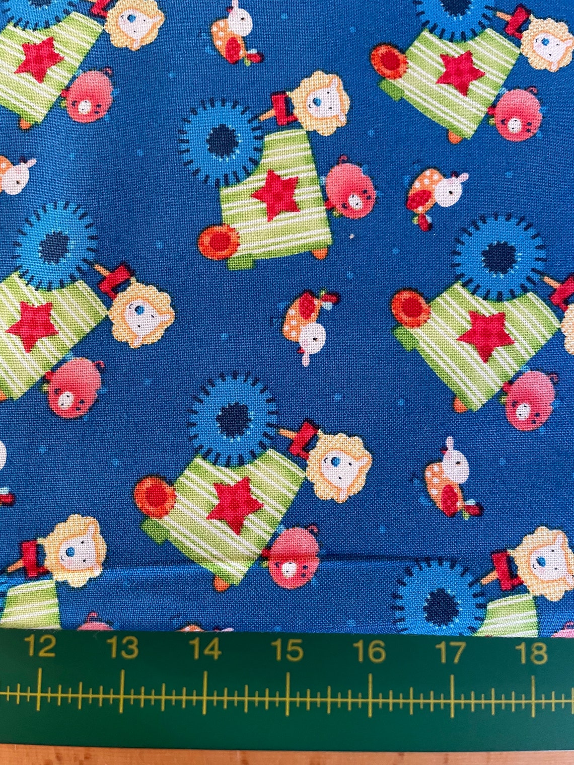 Little Red Barn Fabric by Studio E Sun Horses Trains - Etsy