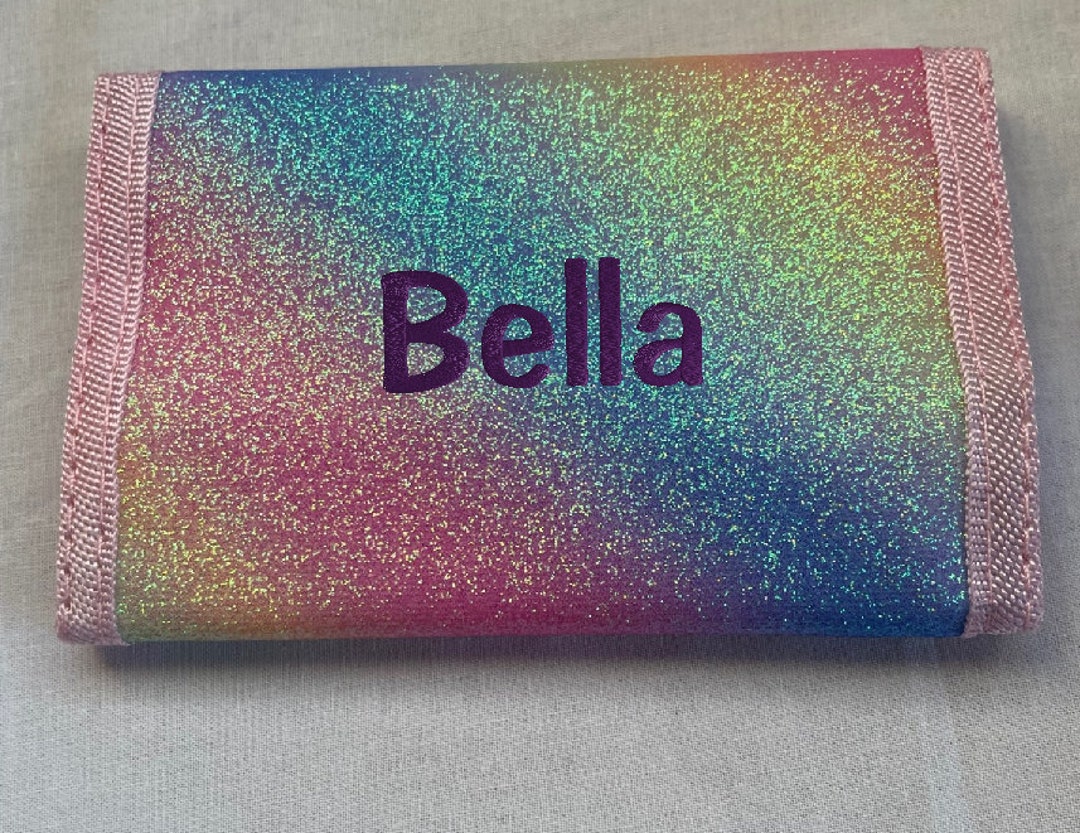 Christmas Gifts for Girls - Custom Wallet for Girls - Trifold Glitter ...