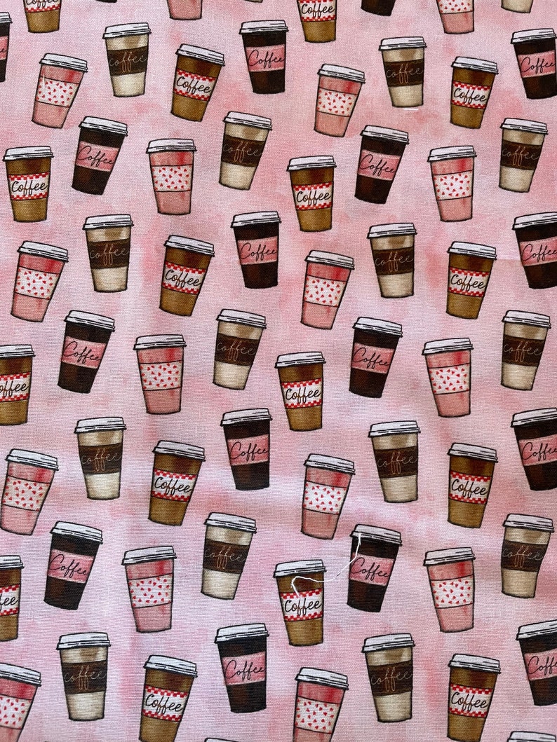 Coffee Fabric Vintage Coffee Fabric 100% Cotton Perk up Collection by ...