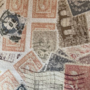 Postage Stamp Fabric 100% Cotton Fabric - Low Key by Clothworks Y3481 ...