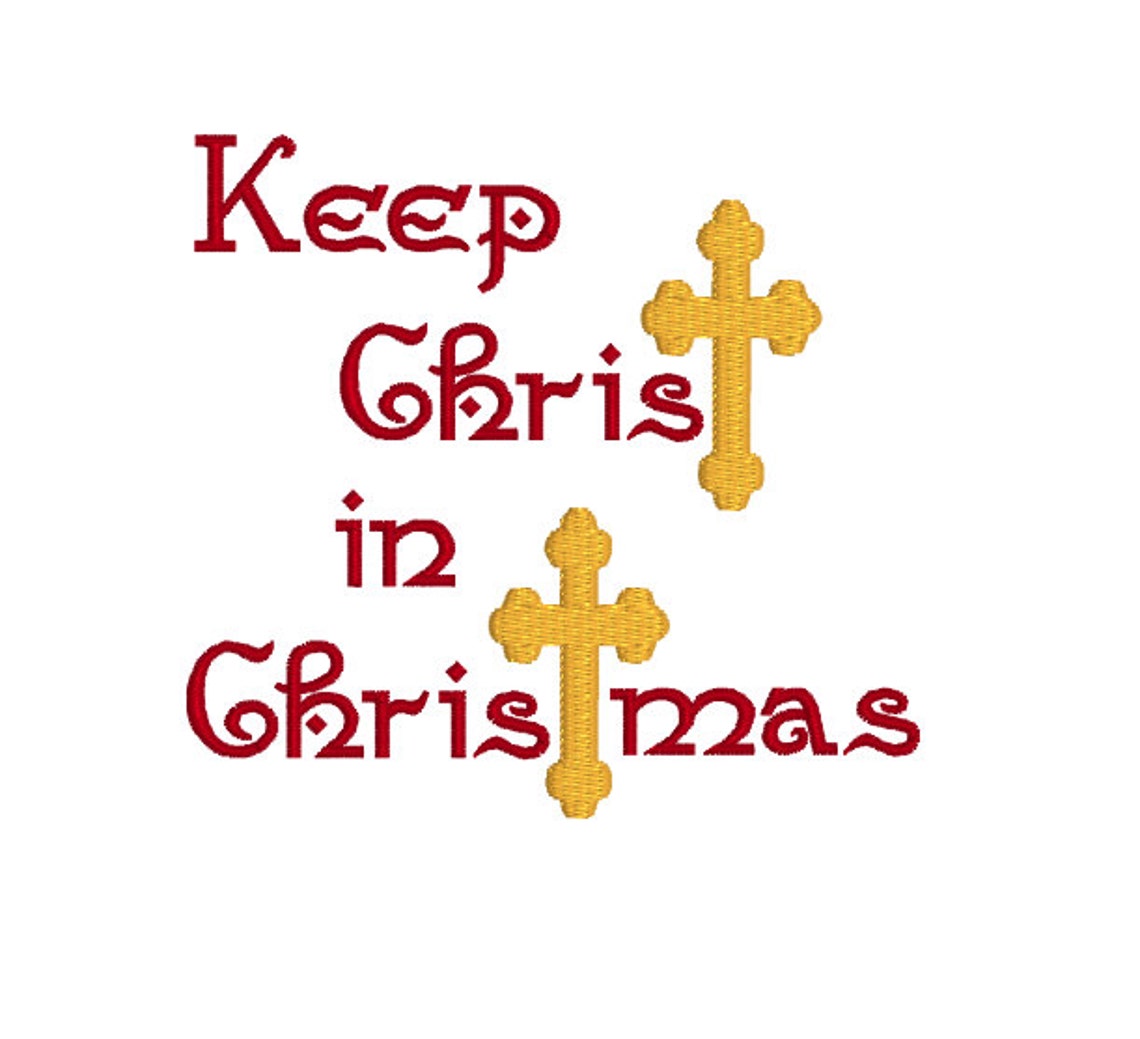 BUY 2 GET1 FREE Keep Christ in Christmas Lettering Wording | Etsy