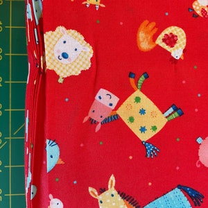 Little Red Barn Fabric by Studio E Sun Horses Trains - Etsy