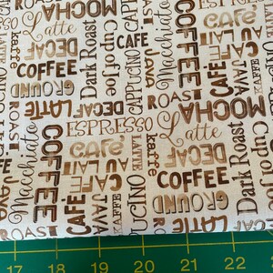 Coffee Fabric Vintage Coffee Fabric 100% Cotton Perk up Collection by ...