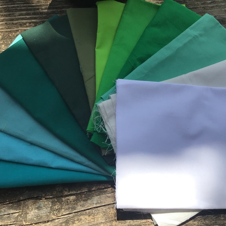 Fat Quarter Bundle 100% Cotton 42 Fat Quarters Solid Colors Fabric ...