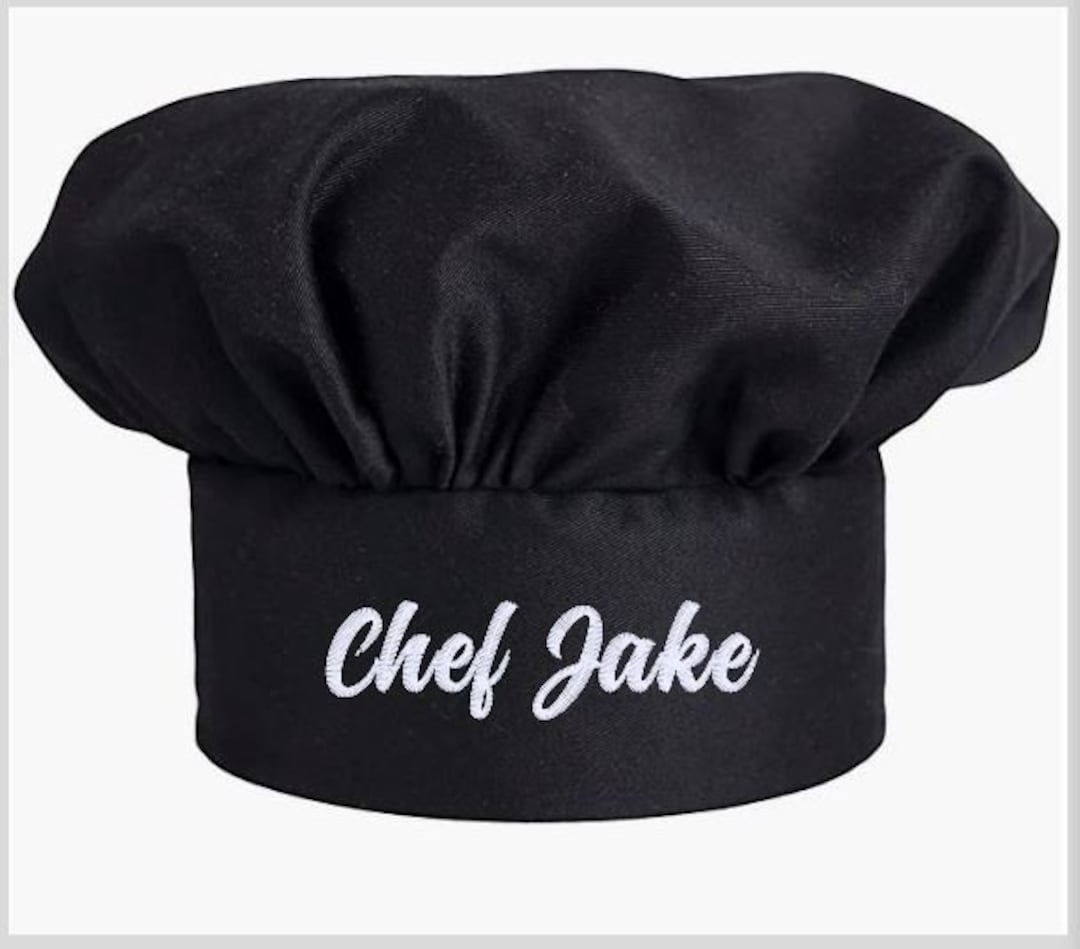Chef Hat in 4 Colors - Personalized W/custom Embroidery Professional ...