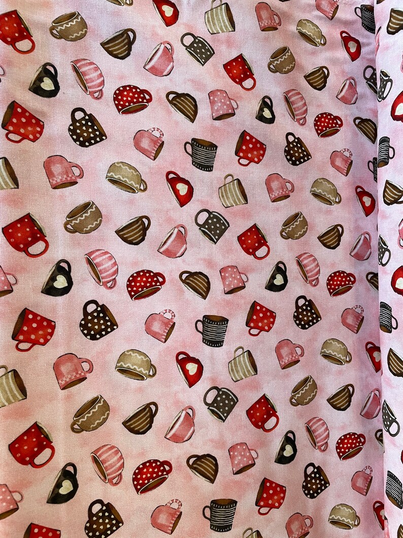 Coffee Fabric Vintage Coffee Fabric 100% Cotton Perk up Collection by ...