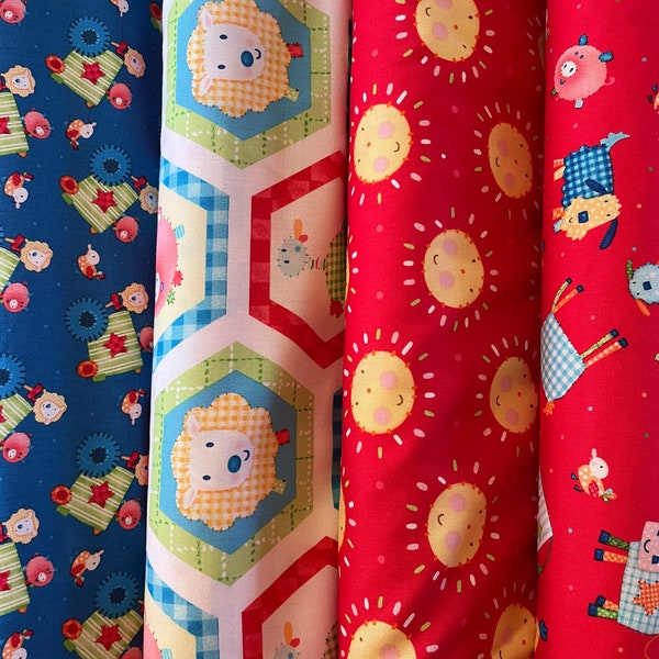 Little Red Barn Fabric - Etsy