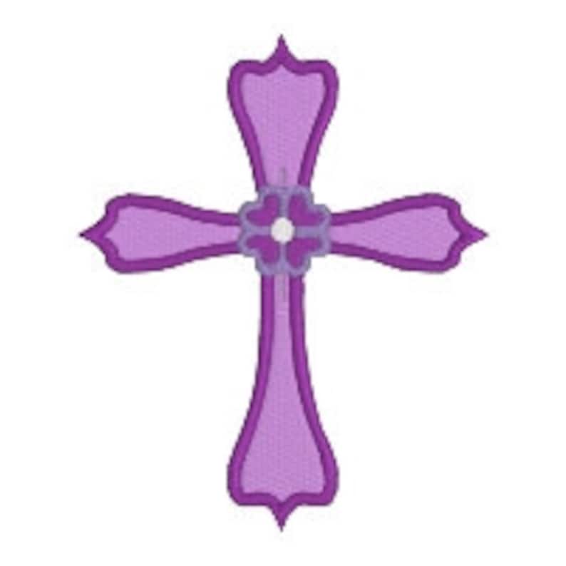 BUY 2 GET 1 FREE Cross Machine Embroidery Design Christian - Etsy