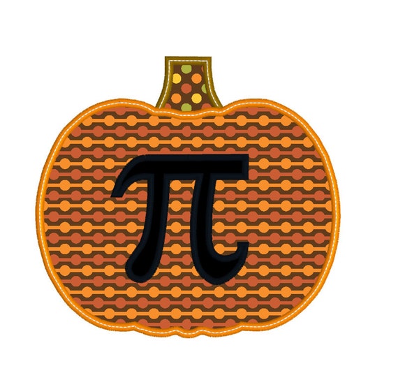 BUY2GET1FREE Pumpkin Pi Applique Machine Embroidery Design - Etsy