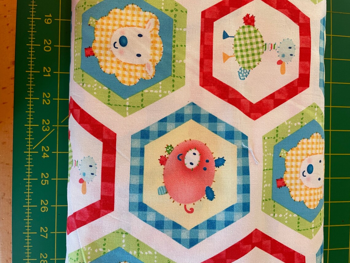 Little Red Barn Fabric by Studio E Sun Horses Trains - Etsy