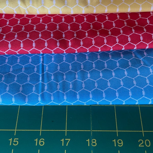 Chicken Wire Blue Fabric - Etsy