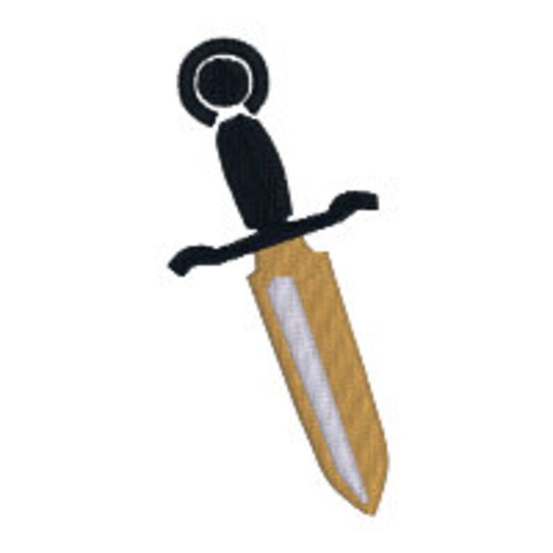 BUY 2 GET 1 FREE Filled Dagger Sword Machine Embroidery - Etsy