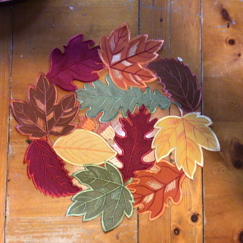 Fall Leaf Placemats - Etsy