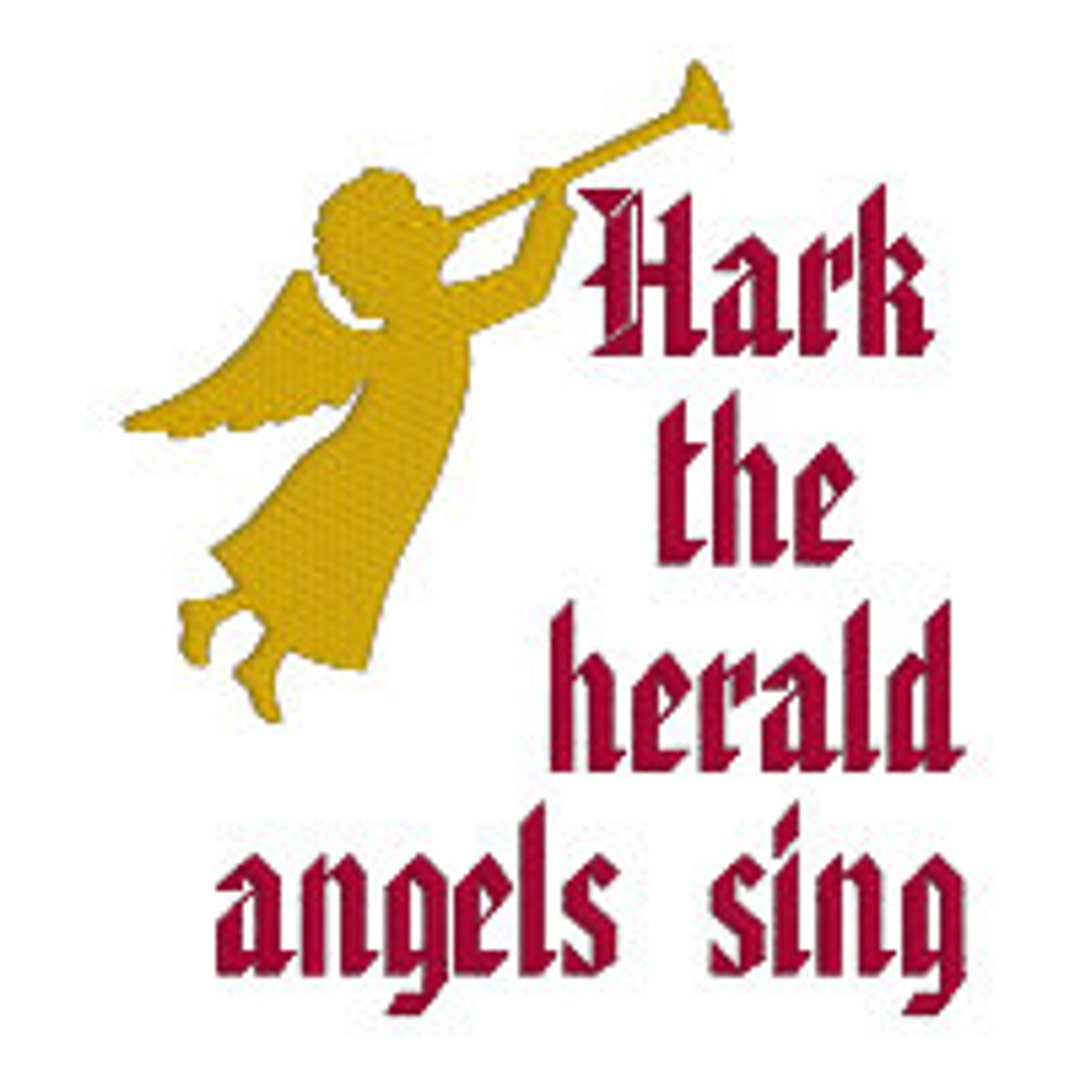 BUY 2, GET 1 FREE - Hark the Herald Angels Sing Machine Embroidery ...