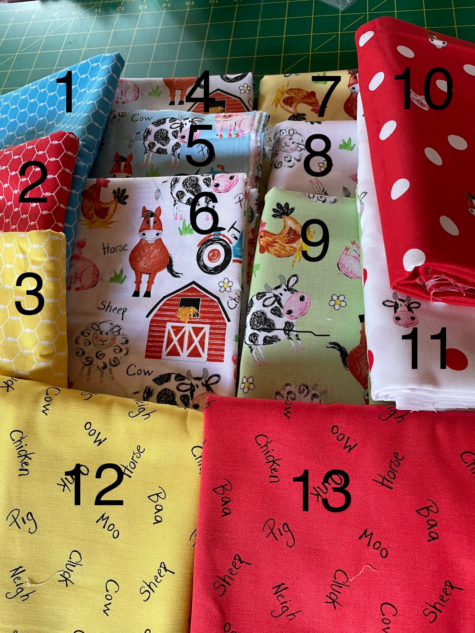 Farm Animal Fabric BTY - Coloring on the Farm by Riley Blake - Quilters ...