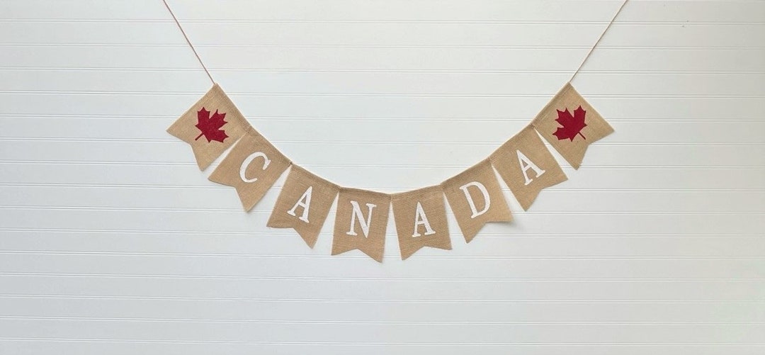 Canada Day Banner, Canada Day Burlap Banner, Canada Banner, Canada Day ...