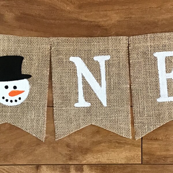 Snowman Banner - Etsy