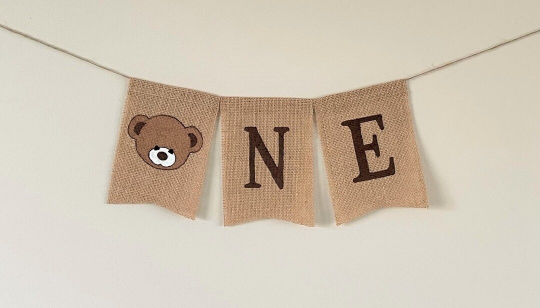 Teddy Bear One Banner Teddy Bear 1st Birthday Teddy Bear - Etsy