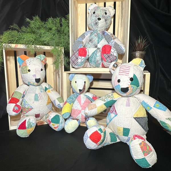 Quilted Bear - Etsy