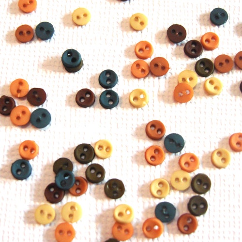 4MM Micro Mini BLACK & WHITE Round Buttons Galore Collection - Etsy