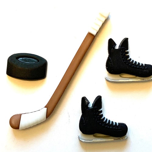 Hockey Buttons Collection Set of 6 Shank Flat Back Choice - Etsy