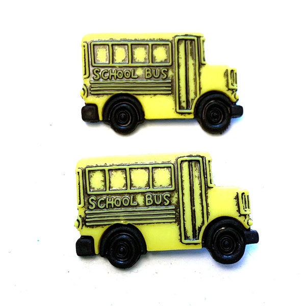 School Bus Buttons - Etsy