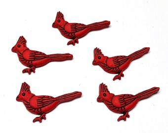 Cardinal Buttons | Etsy
