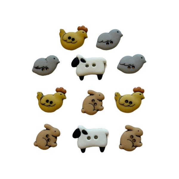 Animal Buttons - Etsy UK