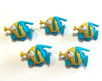 Fish buttons | Etsy