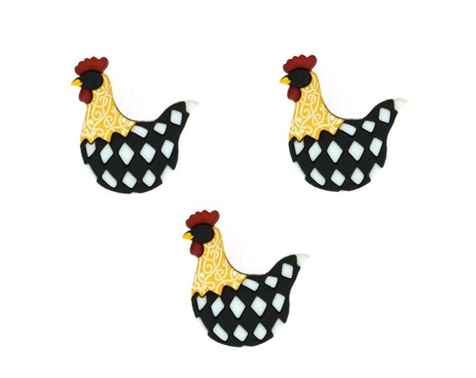 Hen House Chicken Buttons Shank Back Jesse James Dress It up Buttons ...