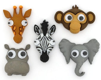 Animal buttons | Etsy