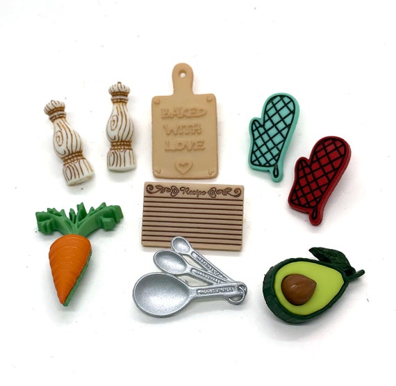 Cooking Button Collection in the Kitchen Set of 9 Shank Back | Etsy