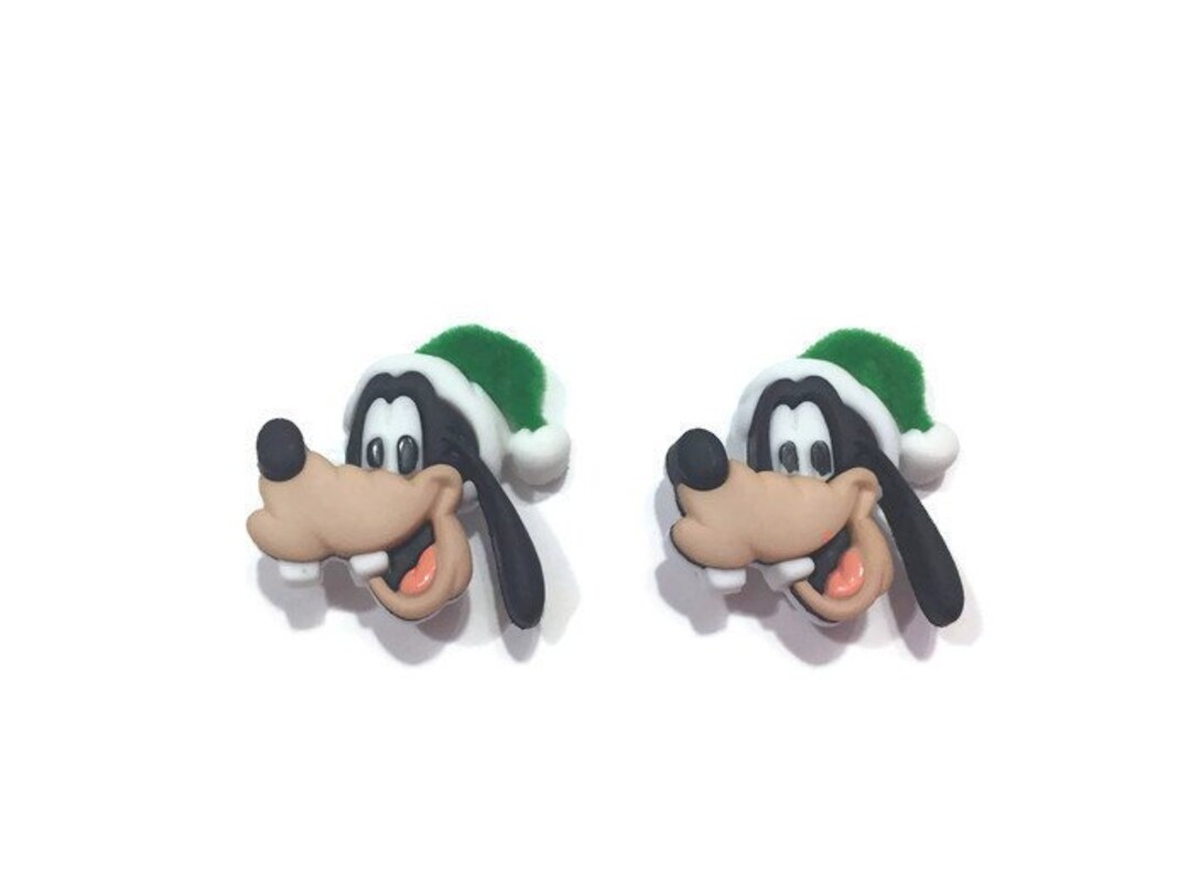 Disney Goofy Buttons Christmas Dog Holiday Heads Shank Back - Etsy