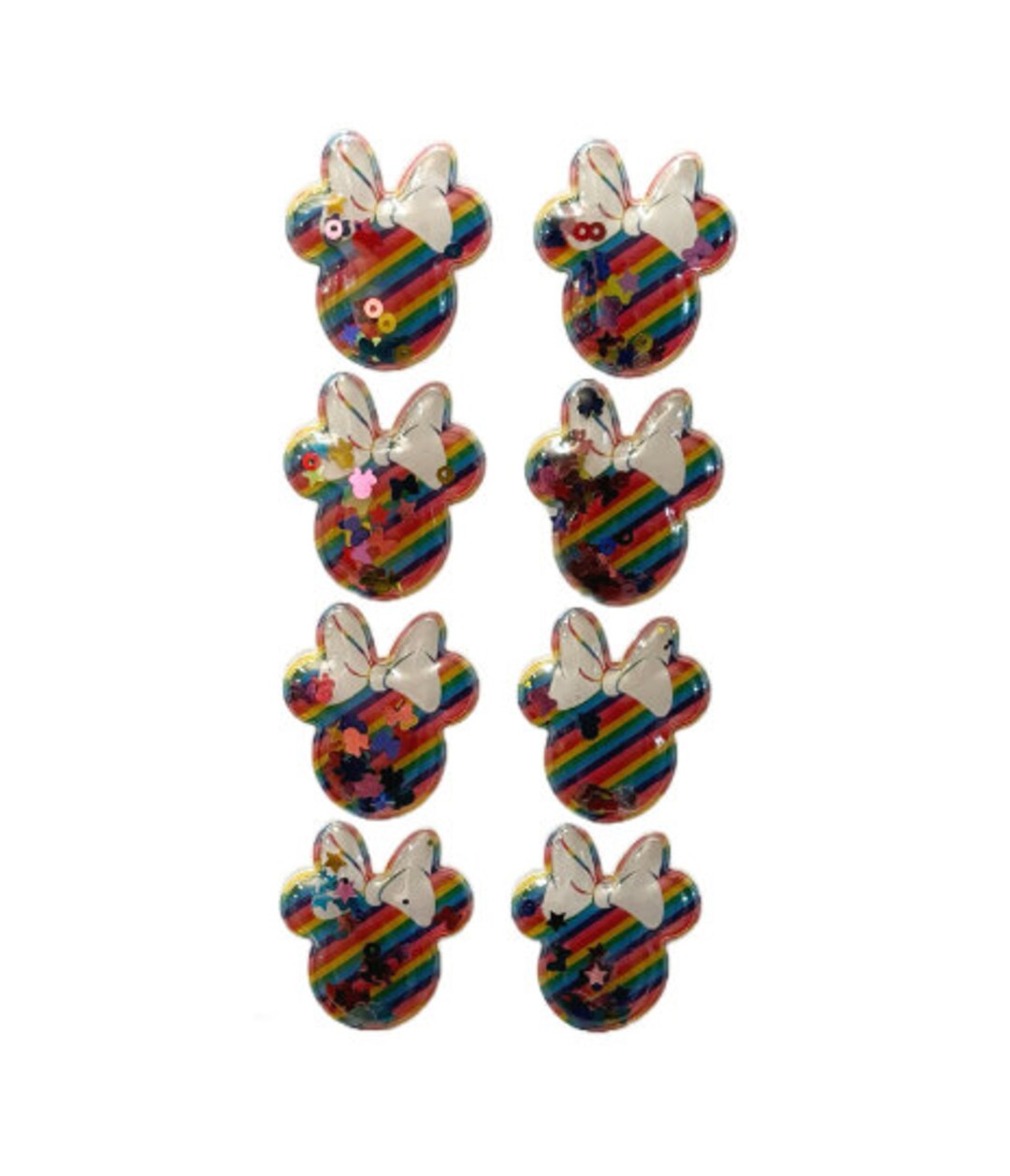 SALE Disney Shaker Stickers Collection Minnie Mouse Set of 8 Puffy With ...